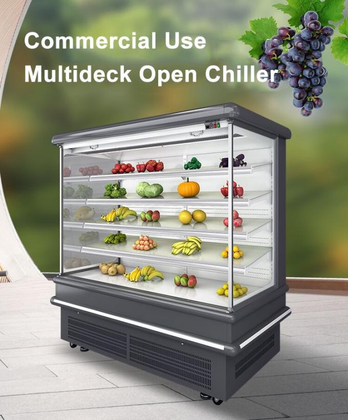 Showcase Kulkas Display Multideck Suhu Tunggal Untuk Buah Dan Sayuran