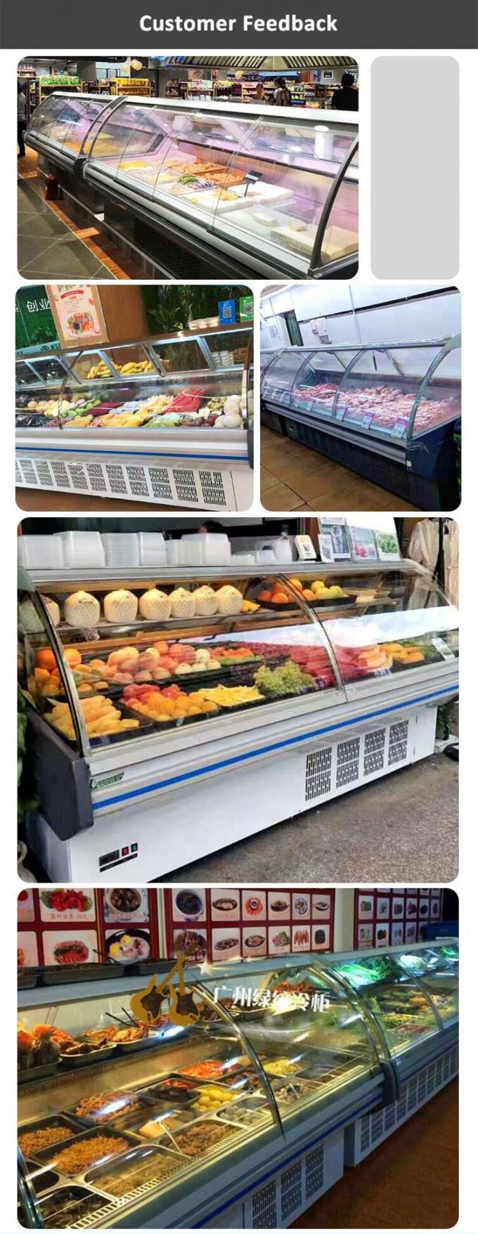 Kulkas Pajangan Daging Deli Kustom Kulkas Pajangan Daging untuk Toko Daging