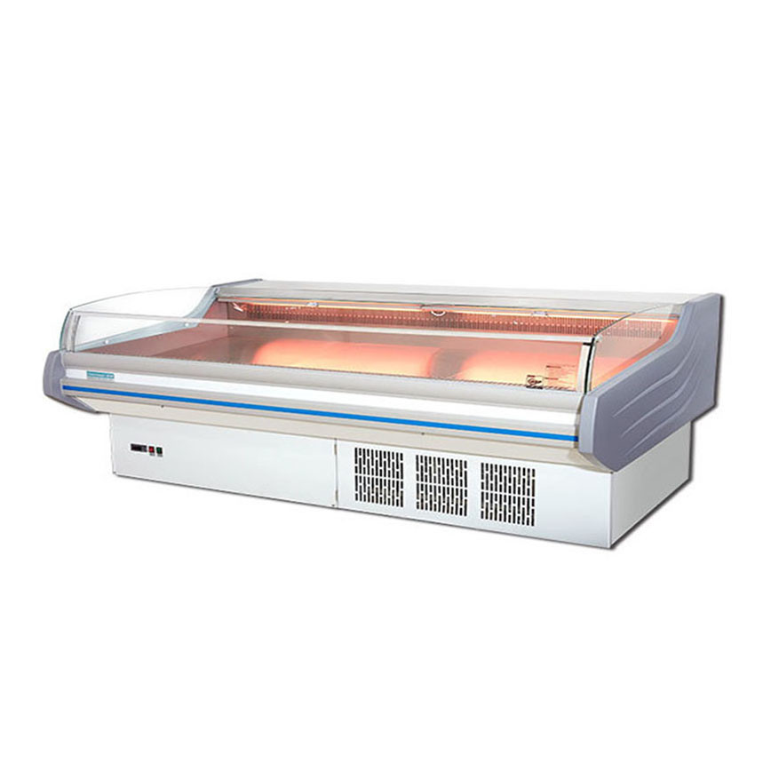 Led Light Commercial Meat Freezer Display Cooler Meat Showcase Untuk ...